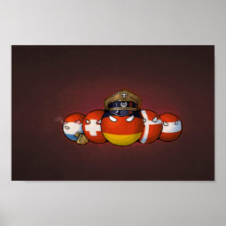 Germanic Countryballs Poster | Zazzle