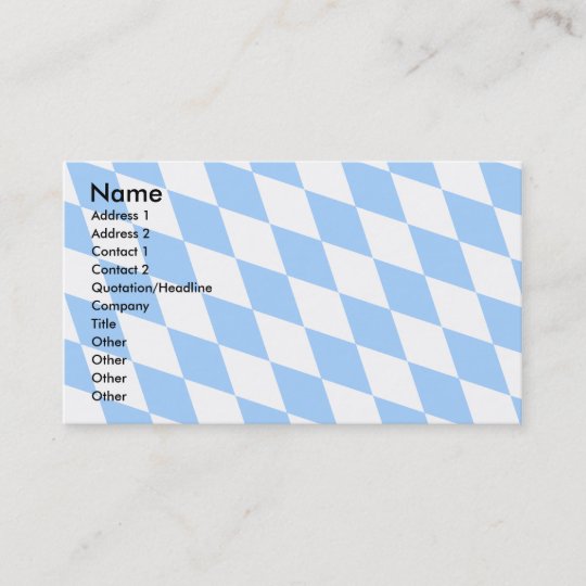 Germany Bavaria Flag Business Card | Zazzle.com