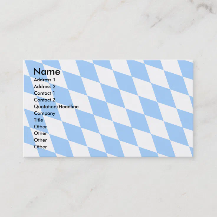 Germany Bavaria Flag Business Card | Zazzle
