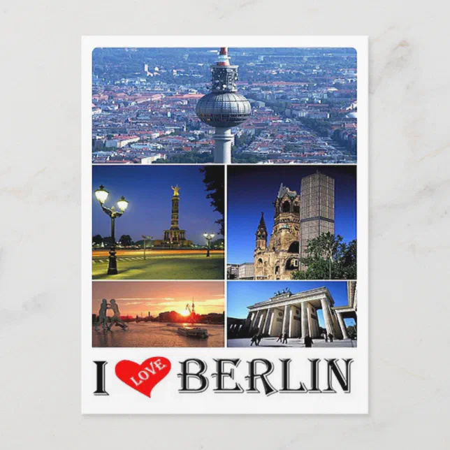 Germany - Berlin - I Love - Postcard | Zazzle