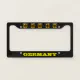 Germany Black License Plate Frame | Zazzle