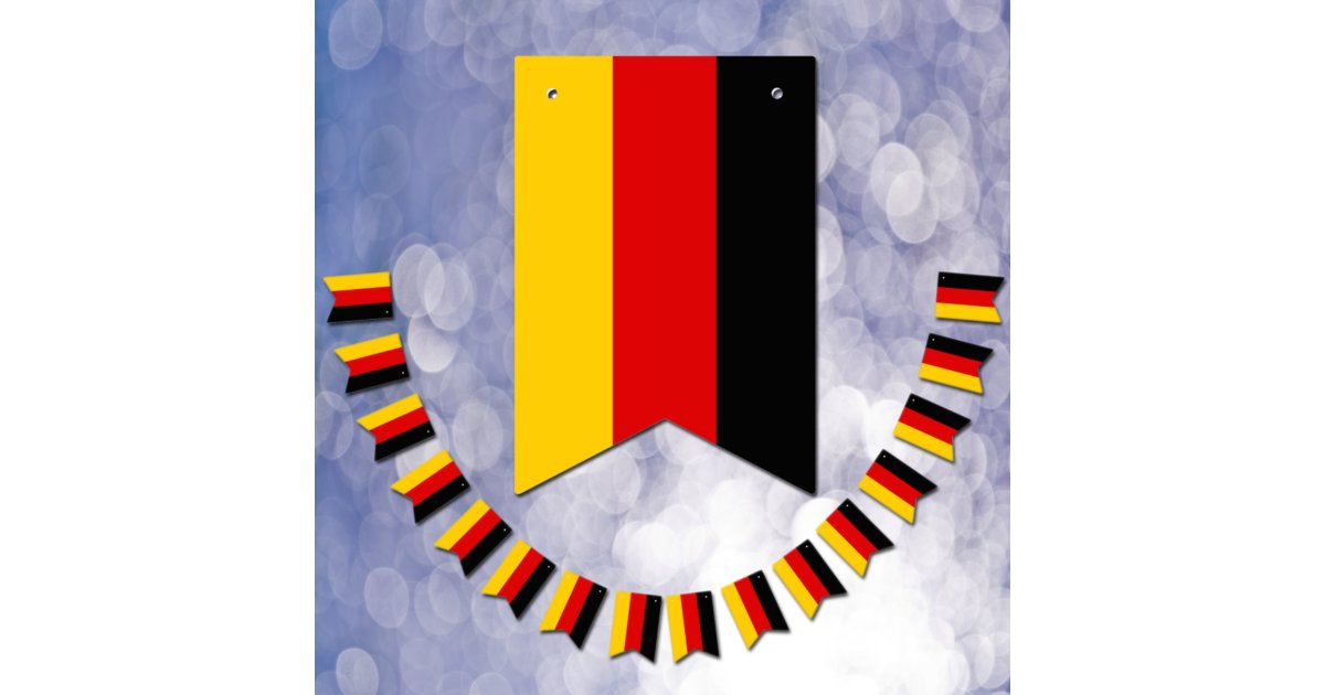 Germany bunting, wedding party banner, German Flag | Zazzle