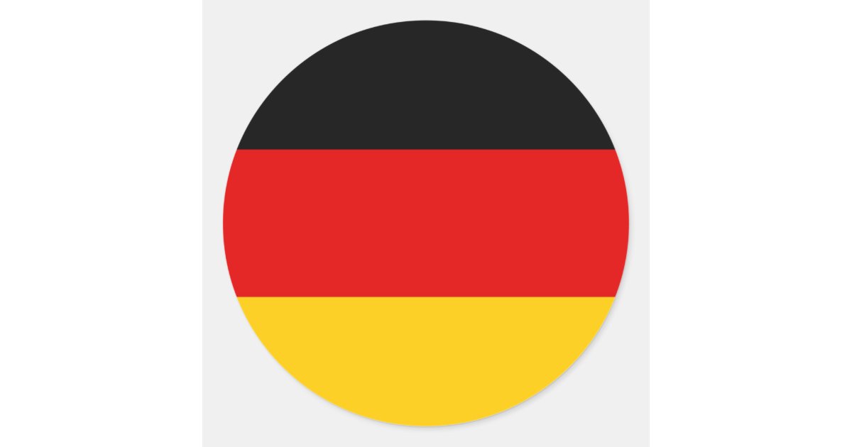 Germany Classic Round Sticker | Zazzle