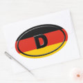 Germany - Deutschland - European Oval Sticker | Zazzle
