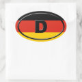 Germany - Deutschland - European Oval Sticker | Zazzle