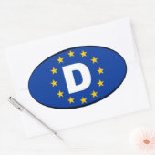 Germany - Deutschland - European Oval Sticker | Zazzle