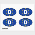 Germany - Deutschland - European Oval Sticker | Zazzle