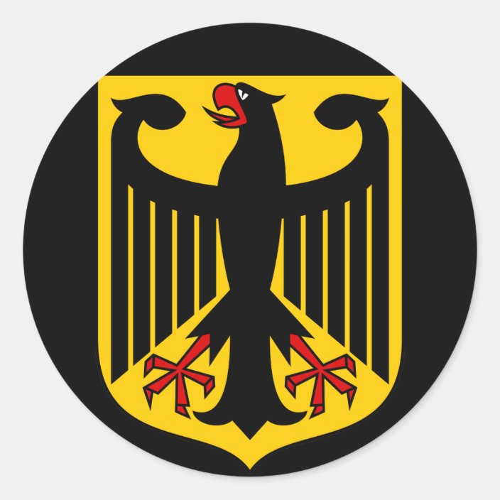 germany emblem classic round sticker | Zazzle.com