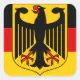 germany emblem square sticker | Zazzle