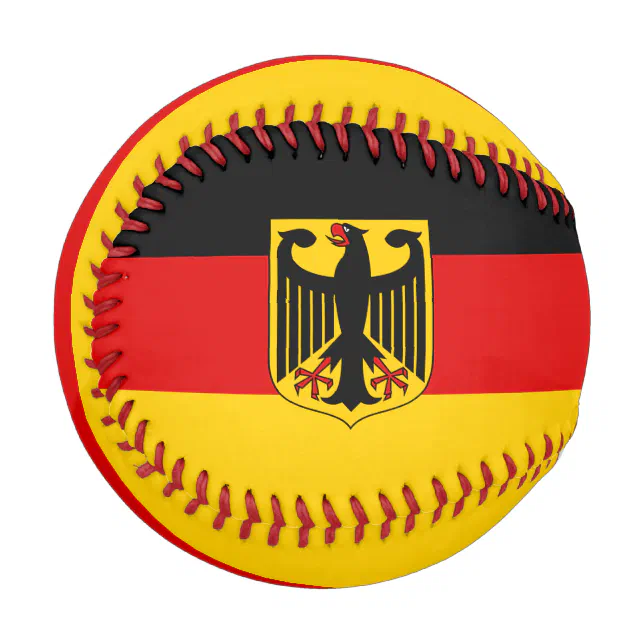 Germany Flag and Coat of Arms Patriotic Baseball | Zazzle