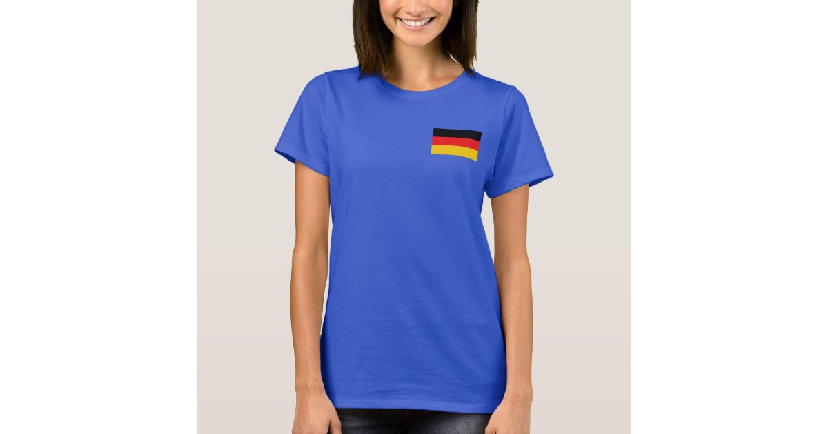 Germany Flag and Map dk T-Shirt | Zazzle