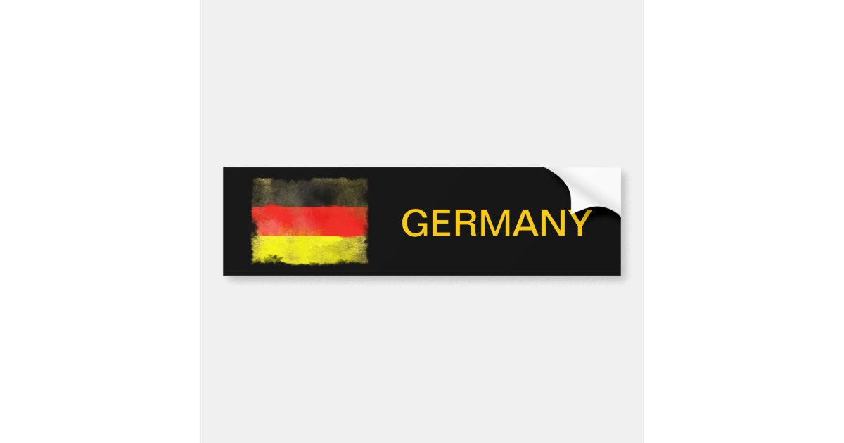 Germany flag bumper sticker | Zazzle