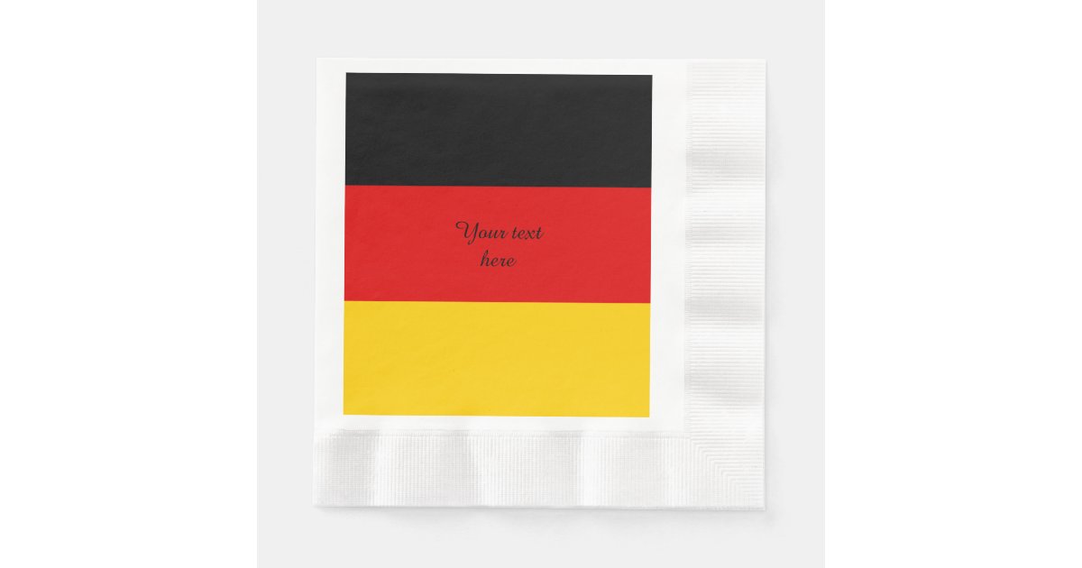 Germany flag - Deutschland Paper Napkins | Zazzle