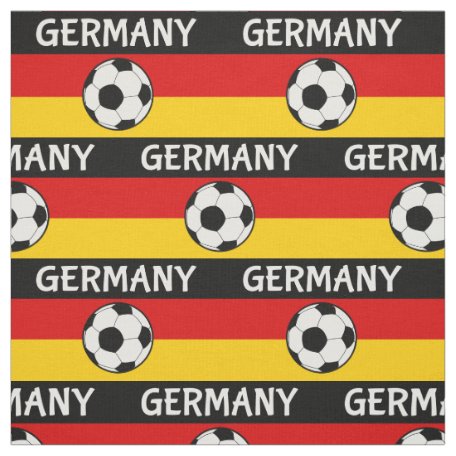Germany Soccer Ball Fabric | Zazzle