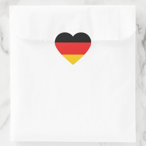 Germany Flag Heart Sticker | Zazzle