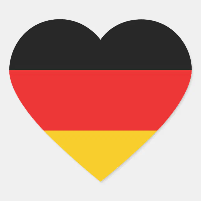 Germany Flag Heart Sticker | Zazzle