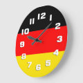 Germany Flag Large Clock | Zazzle