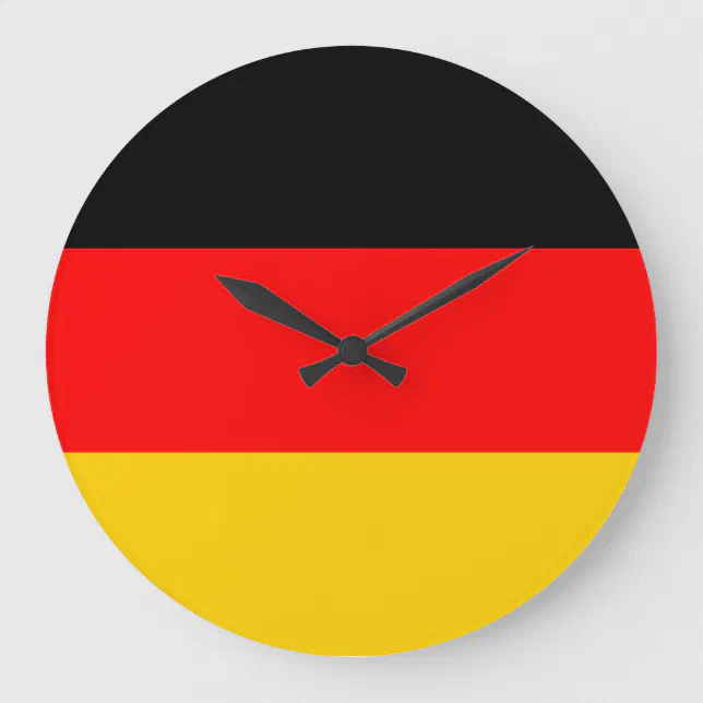 Germany Flag Large Clock | Zazzle