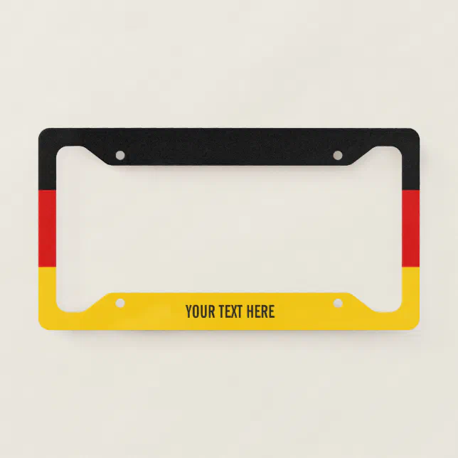 Germany flag license plate frame | Zazzle
