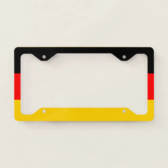 Germany Flag License Plate Frame | Zazzle