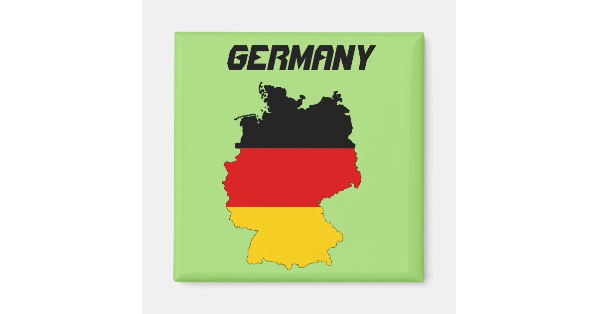 Germany Flag Map Magnet | Zazzle