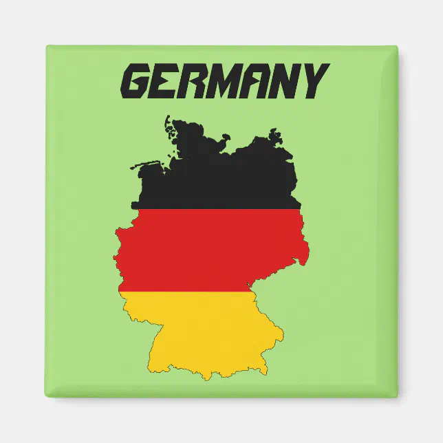 Germany Flag Map Magnet | Zazzle