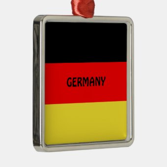 Germany: Flag of Germany Metal Ornament | Zazzle