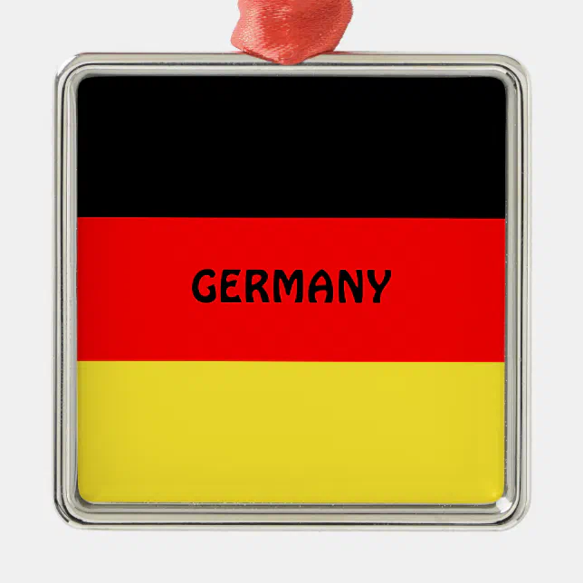 Germany: Flag of Germany Metal Ornament | Zazzle