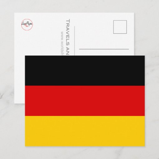 Germany - Flag - Postcard | Zazzle
