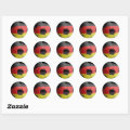 Germany Flag Soccer Ball Classic Round Sticker | Zazzle