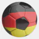 Germany Flag Soccer Ball Classic Round Sticker | Zazzle