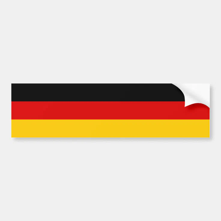 Germany/German (Civil) Flag Bumper Sticker | Zazzle