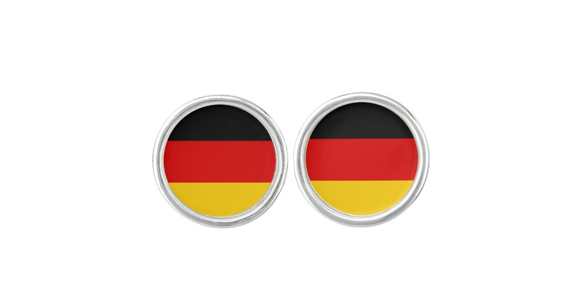 Germany (German) Flag Cufflinks | Zazzle