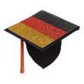 Germany German Flag Graduate Graduation Glitter Graduation Cap Topper ...