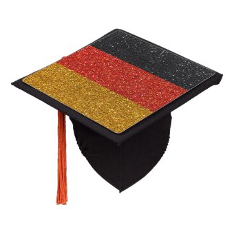 Germany German Flag Graduate Graduation Glitter Graduation Cap Topper ...