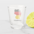 Germany German Flag Map Shot Glass | Zazzle