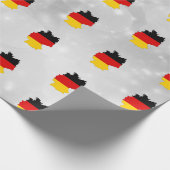 Germany German Flag Map Wrapping Paper | Zazzle
