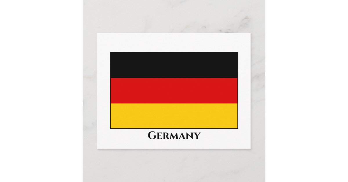 Germany (German) Flag Postcard | Zazzle