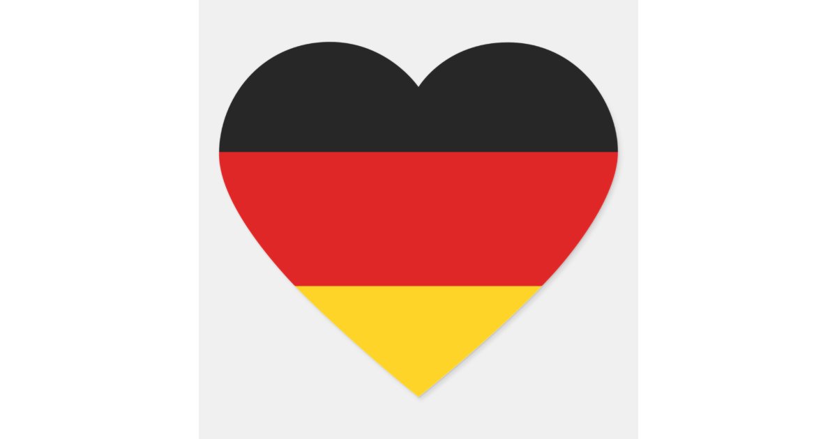 germany heart sticker | Zazzle