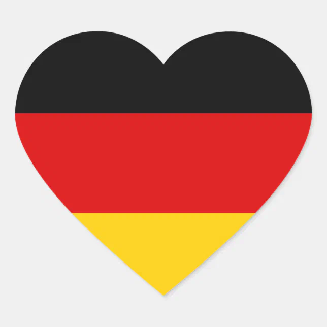 germany heart sticker | Zazzle