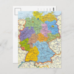 Germany map card 3 | Zazzle