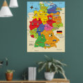 Germany map poster | Zazzle