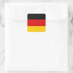 Germany National World Flag Square Sticker | Zazzle