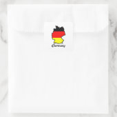GERMANY SQUARE STICKER | Zazzle