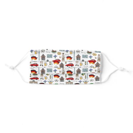 Germany | Symbols Pattern Fabric | Zazzle