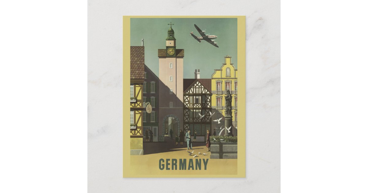GERMANY Vintage Travel postcard | Zazzle