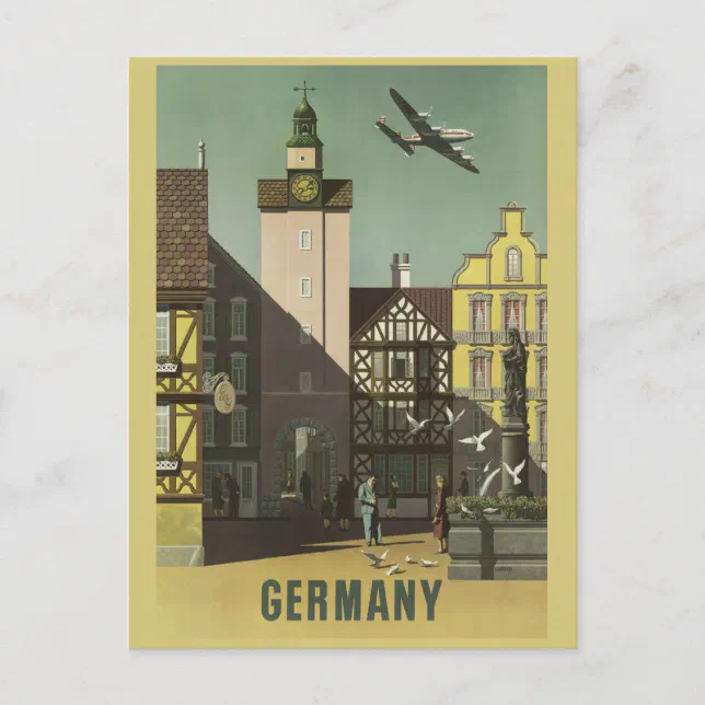 GERMANY Vintage Travel postcard | Zazzle
