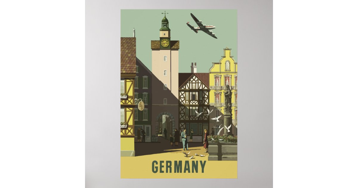 Germany Vintage Travel Poster | Zazzle