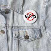 Germaphobe No Germs Antibacterial Virus Funny Meme Button | Zazzle