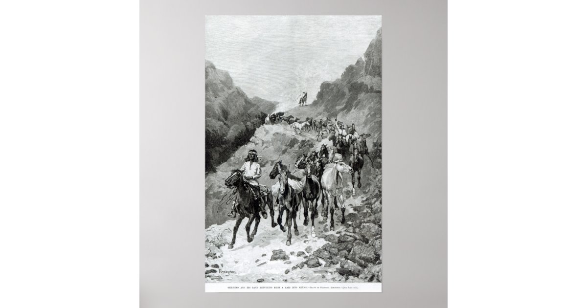 Geronimo and his Band Poster | Zazzle